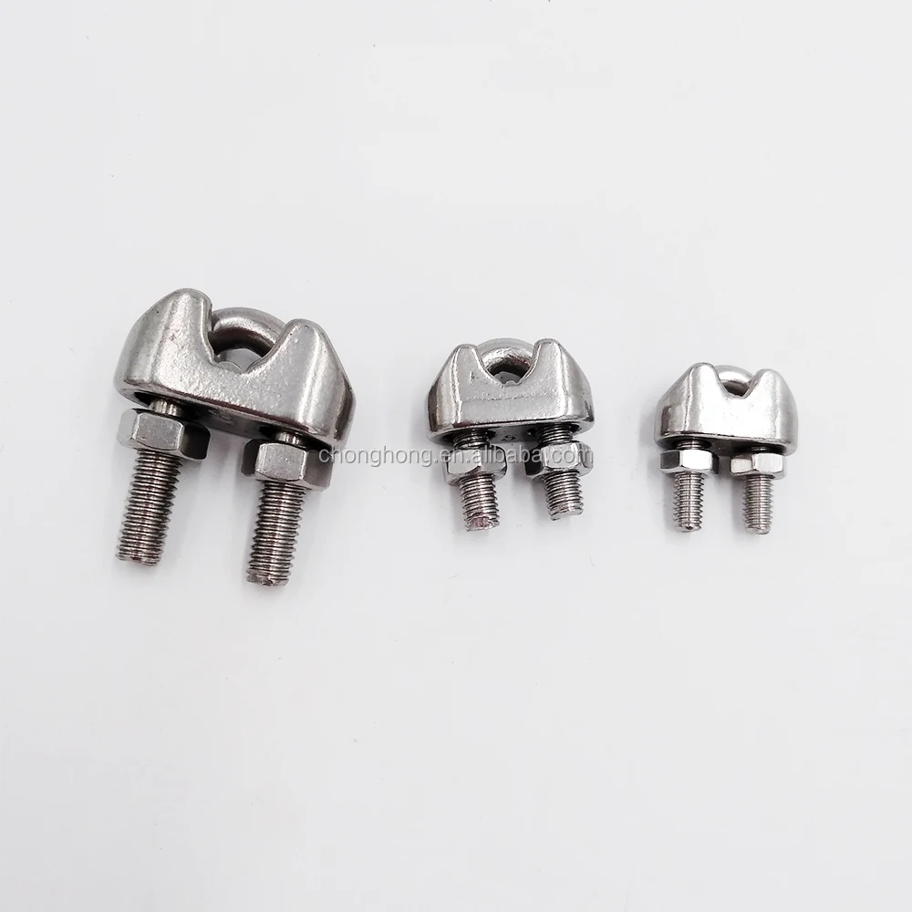 M3 To M60 Wire Rope Clamp High Polished Wire Rope Clip With Groove ...