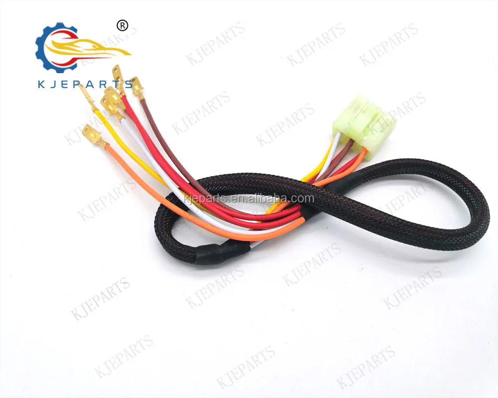 Automotive 6 Pin Connector Complete Wire Harness With Gold Terminal For ...