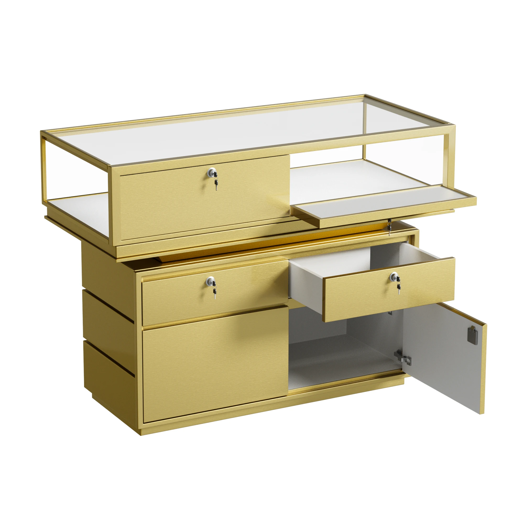 Factory Producing Retail Display Counters for Jewelry Custom Luxury ...