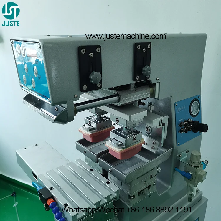 2 Two Color Pad Printing Machine Sealed Closed Ink Cup Tampo Printer ...