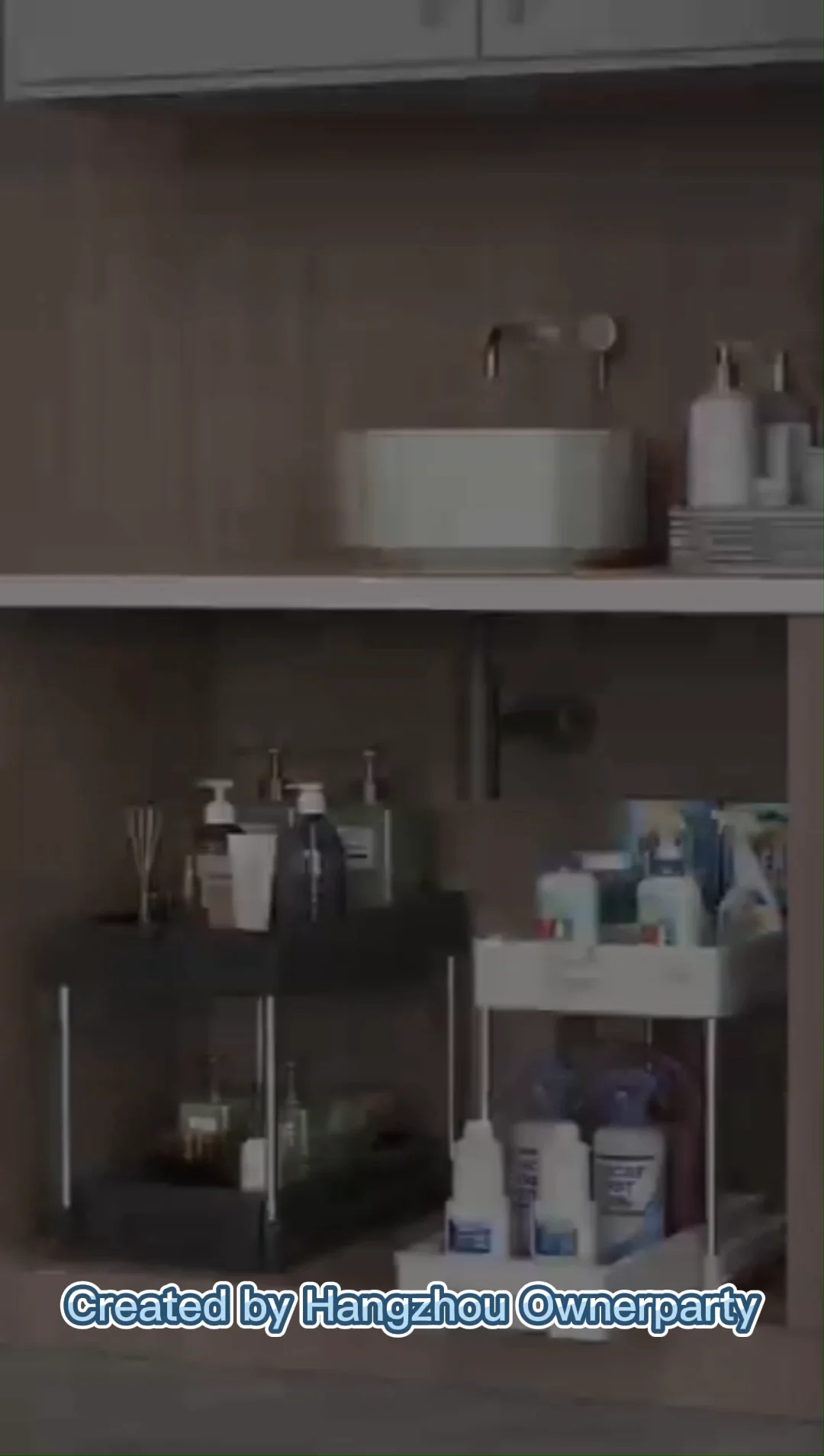 2 Tier Customized Storage Drawers Finishing Shelf Kitchen Racks Under ...