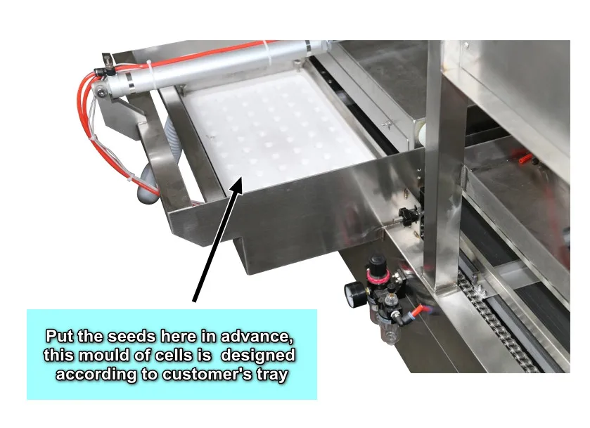 Automatic Vegetable Tray Seeder Machine 750 Tray/hour Fast Tray Filling ...