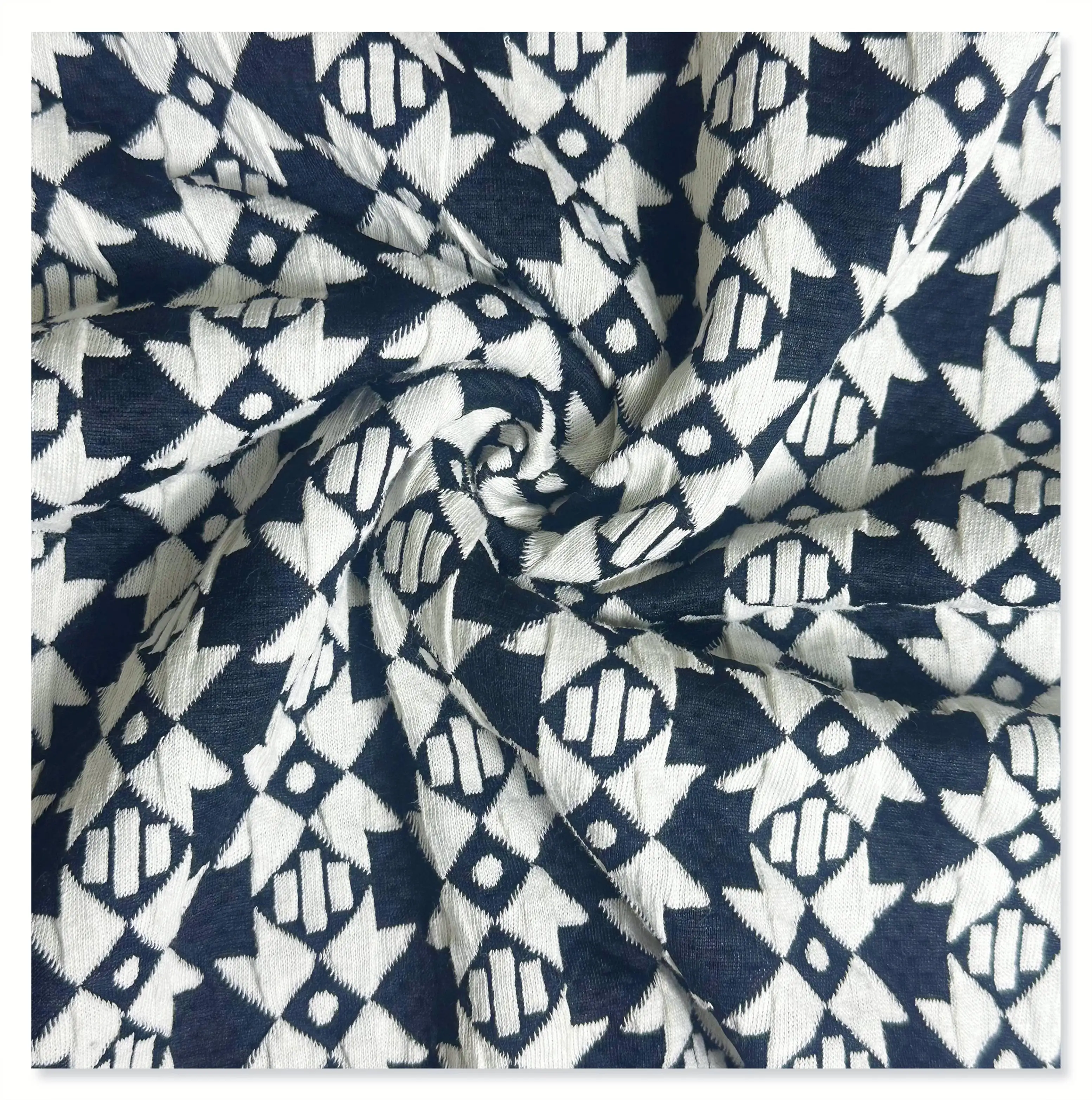 La Fashion Knitted Double-face Jacquard Fabric Jacquard Knitting ...