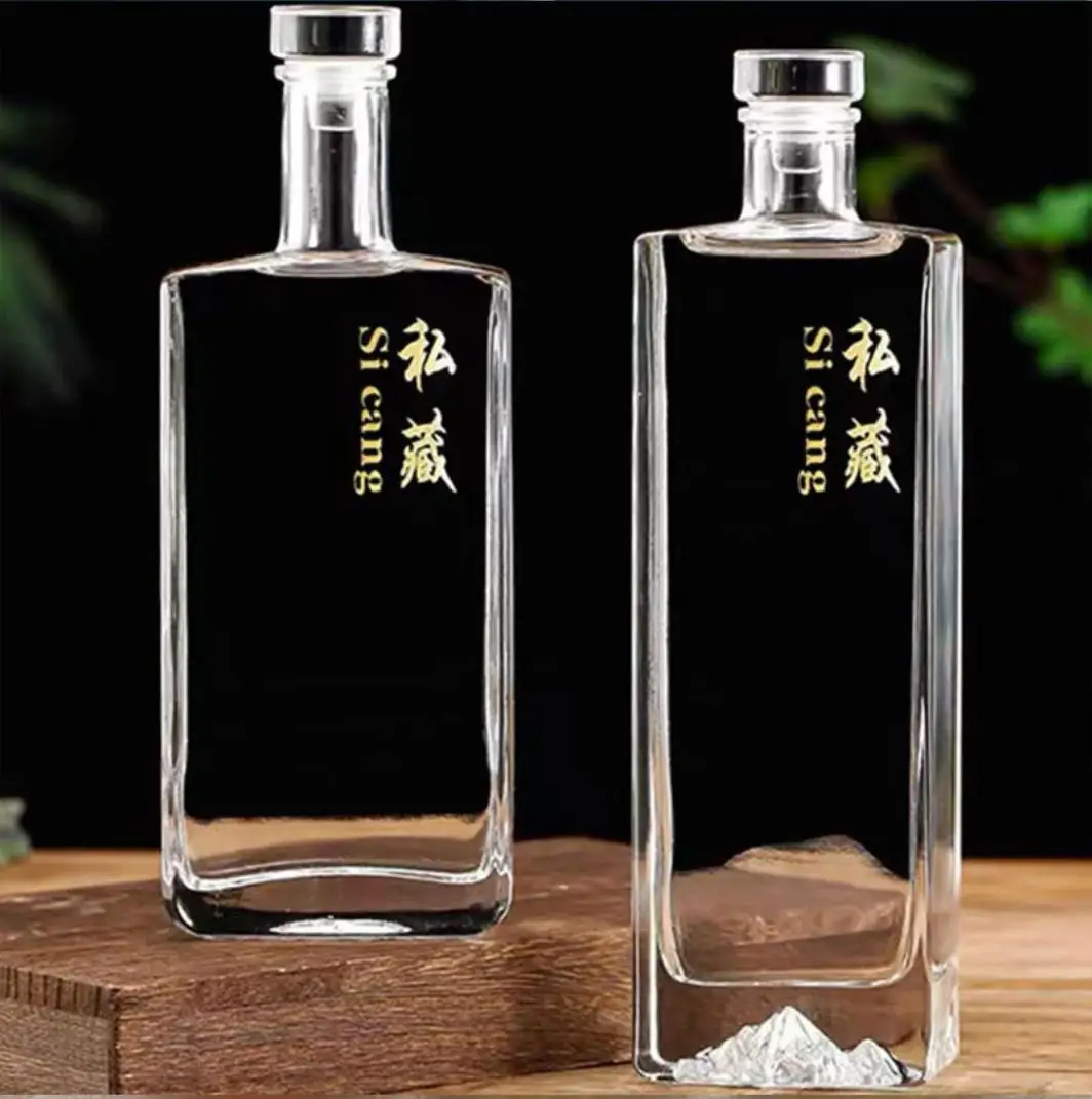 750 Ml Crystal White Glass Tequila Bottle - Buy Custom Fancy Tequila ...