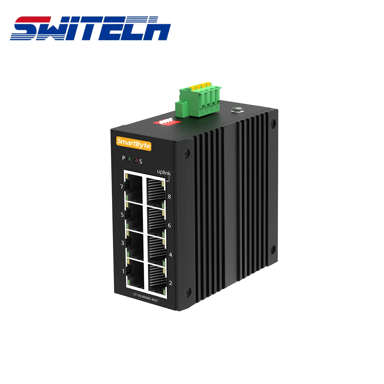 8 Port Industrial Network Switch Unmanaged 10/100/1000m Ethernet Copper ...