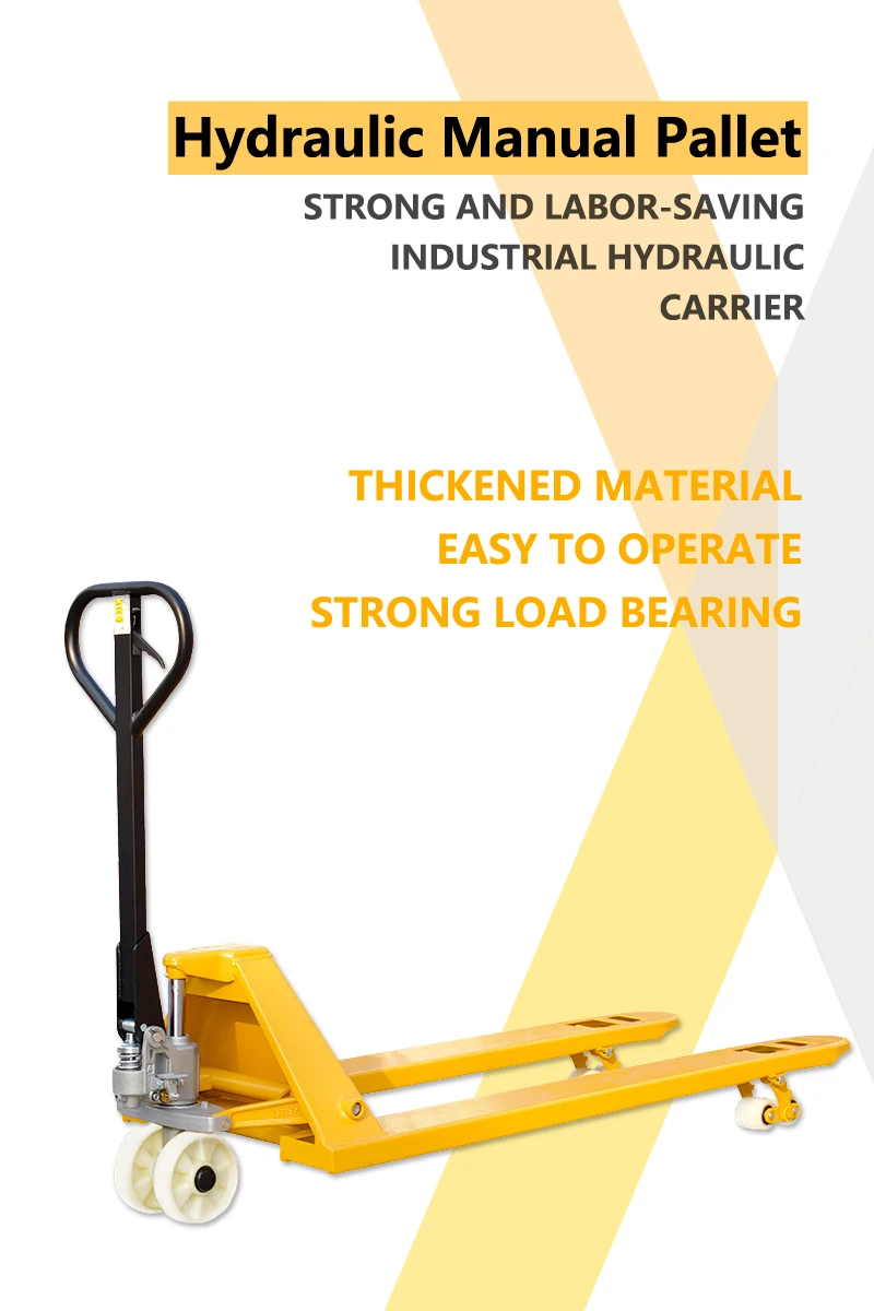2500kg Hand Pallet Truck Manual Hydraulic Trolley High Lifting Forklift ...