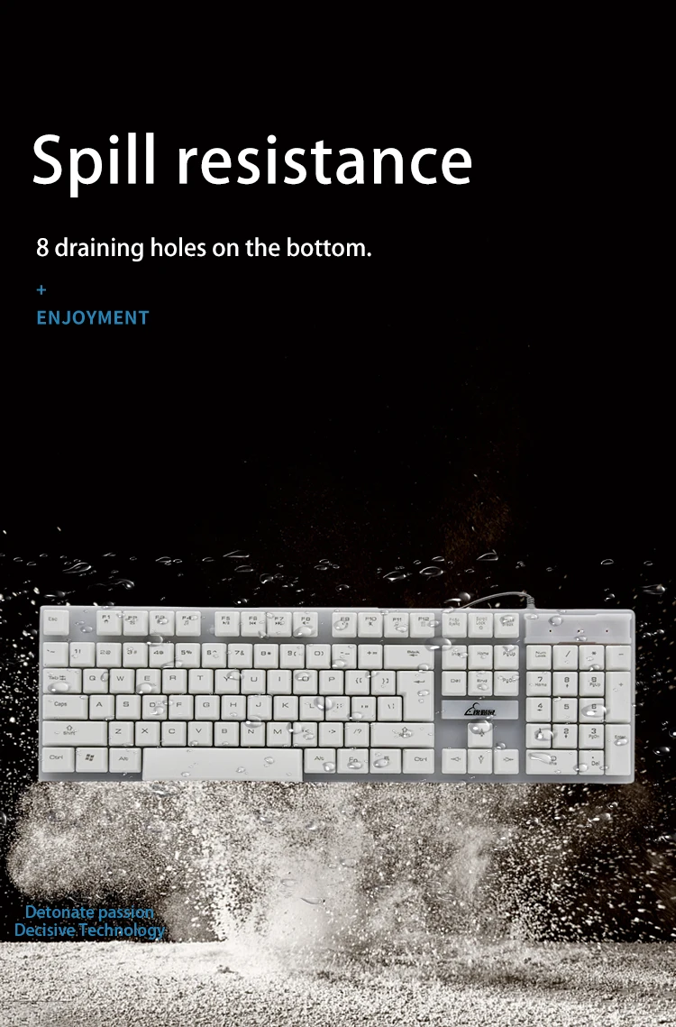 JINMS KM006 Wired Keyboard and Mouse Set RGB Gaming Keyboard and Mouse ...