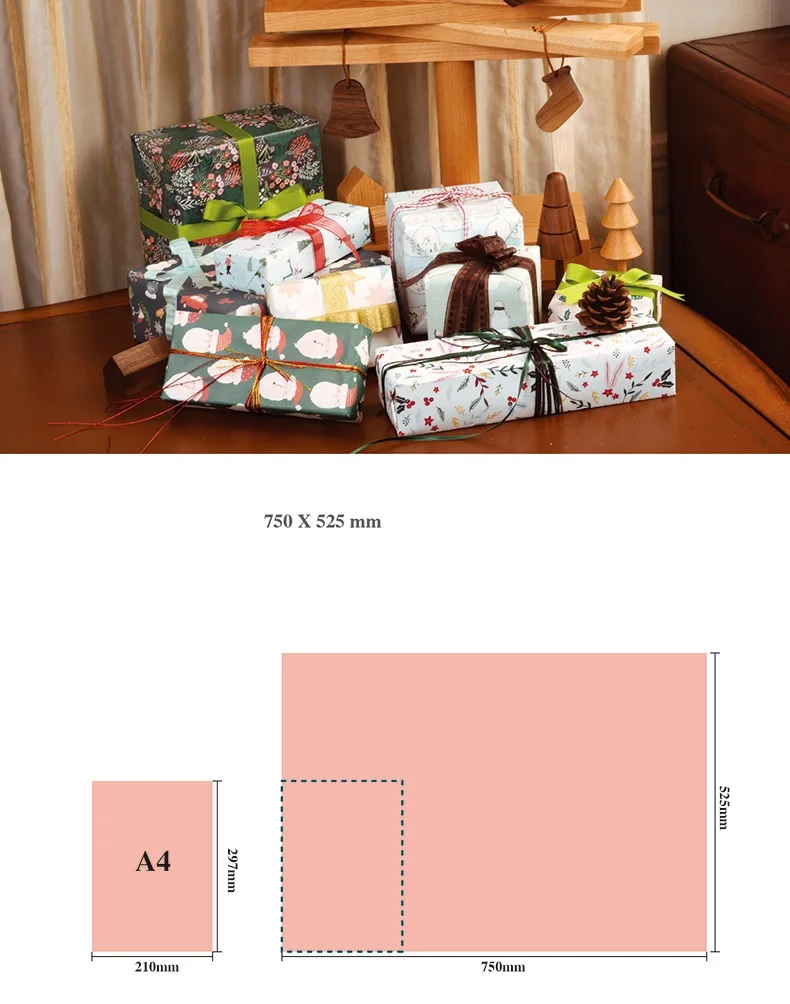 Custom Beautiful Christmas Gift Wrapping Paper Rolls Wholesale ... Custom Beautiful Christmas Gift Wrapping Paper Rolls Wholesale ...