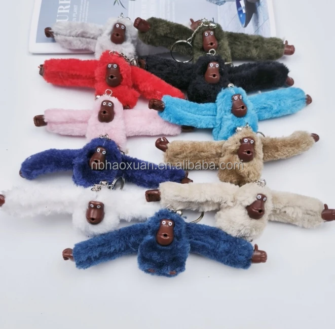 Plush Toy Long Arm Monkey Bag Pendant Crossbody Bag Backpack Key Chain ...