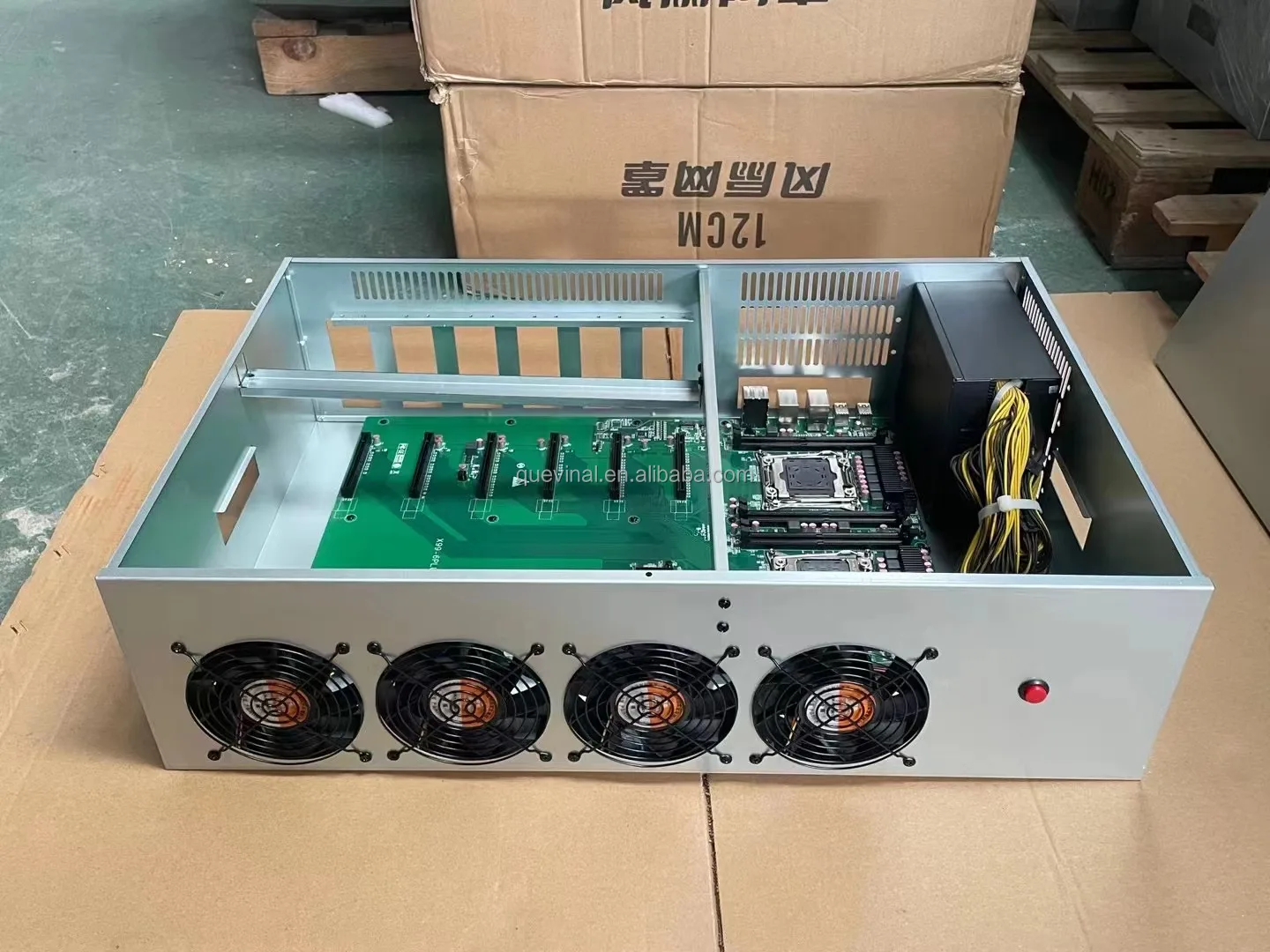 X99 Motherboard - Dual CPU Support & 6 GPU Cards