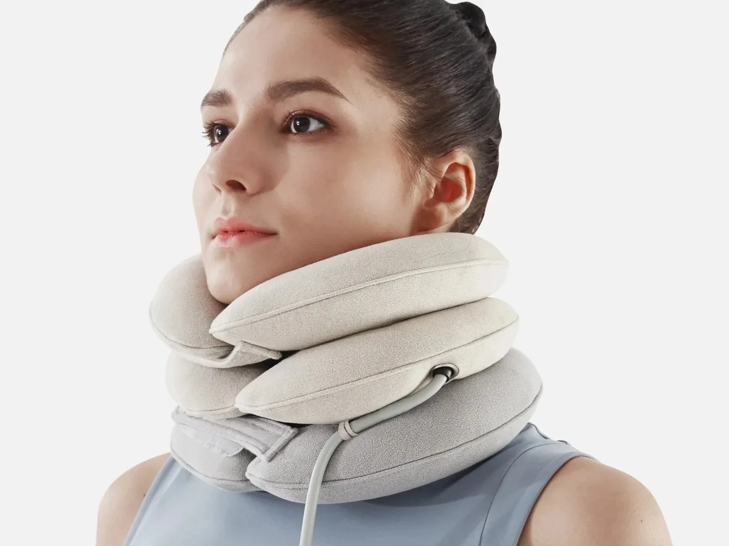 Cervical Neck Traction Device Inflatable Adjustable Neck Stretcher Collar Home Traction For Neck ...