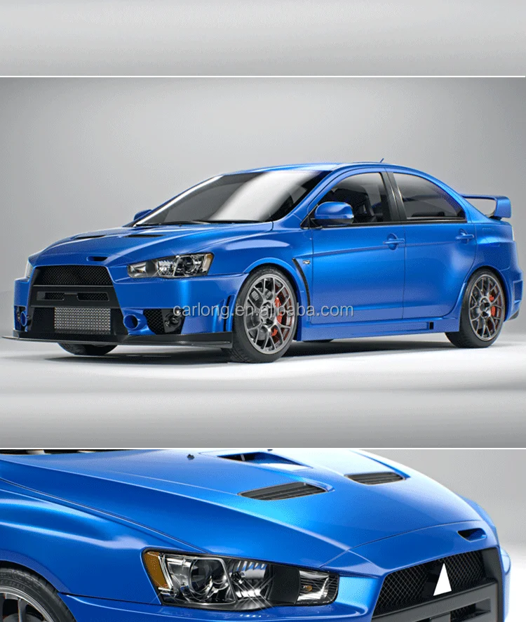 Upgrade Mitsubishi Lancer 2009-2015 FQ Style Car Bumper & Side Skirts ...