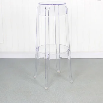 Modern Luxury China Home Center Plastic Round Counter Stool Clear ...