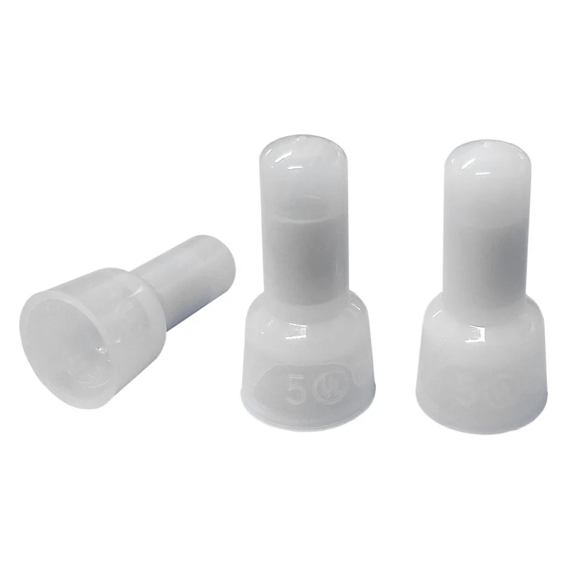 Ce1/ce2/ce5/ce8 Aluminum Tube Closed End Nylon Wire Joint Cap Nylon Closed End Wire Connectors ...