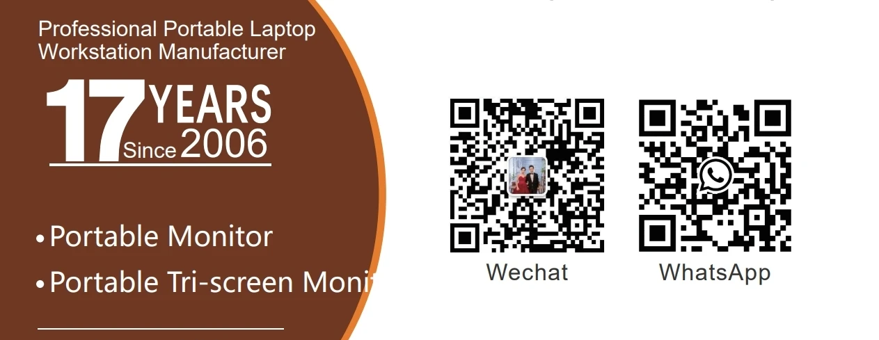 14 Inch Portable Quad Monitor - Triple Screen Laptop Extender