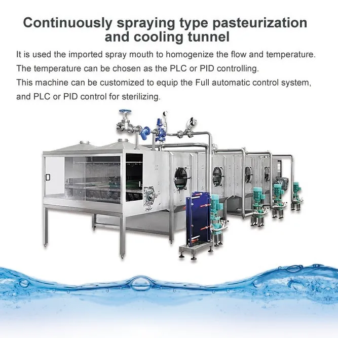 Efficient Cans Tunnel Pasteurizer for Beverage Sterilization