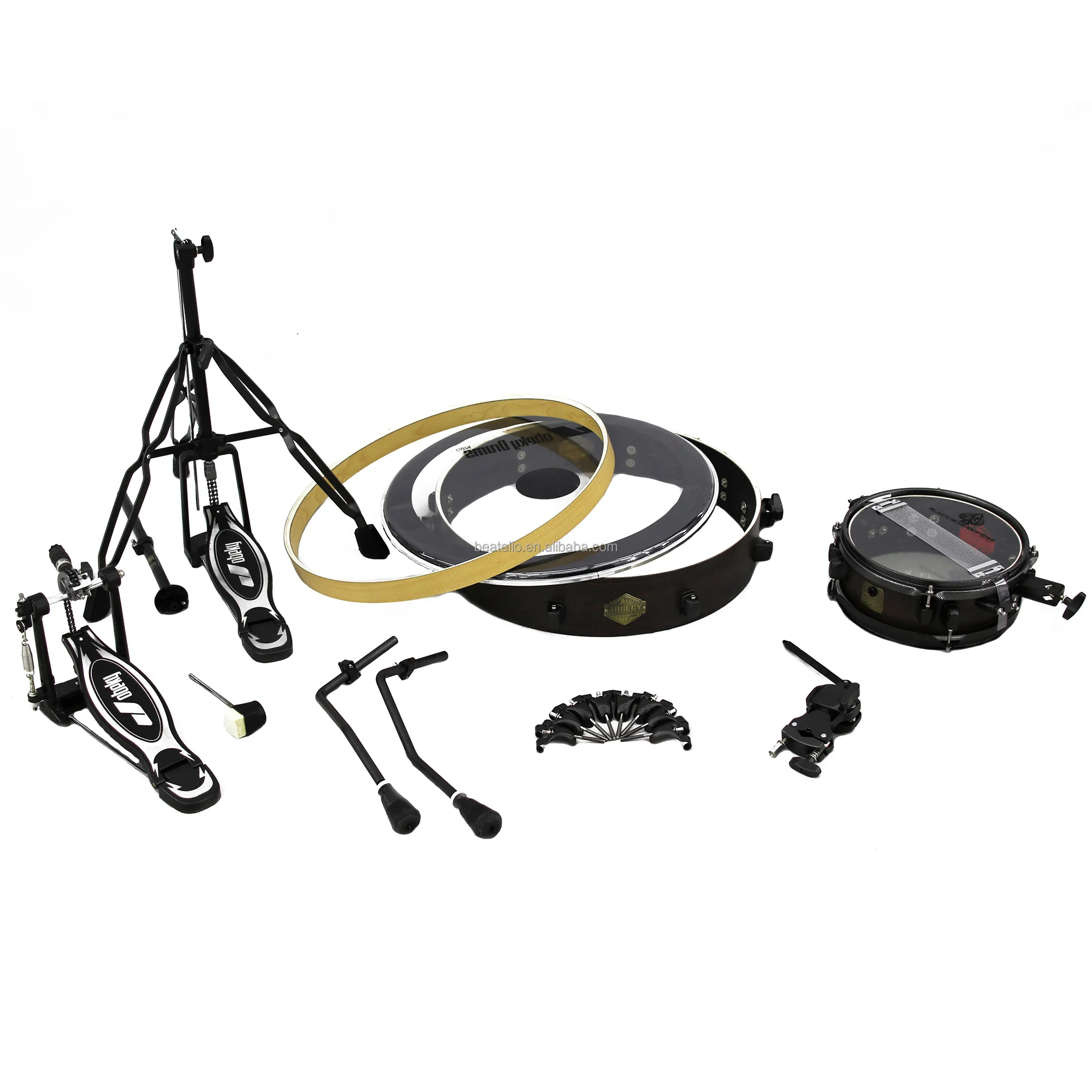 Beatello Ultrathin Portable Drum Set - 20Inch Bass & 10Inch Tom, Eco ...