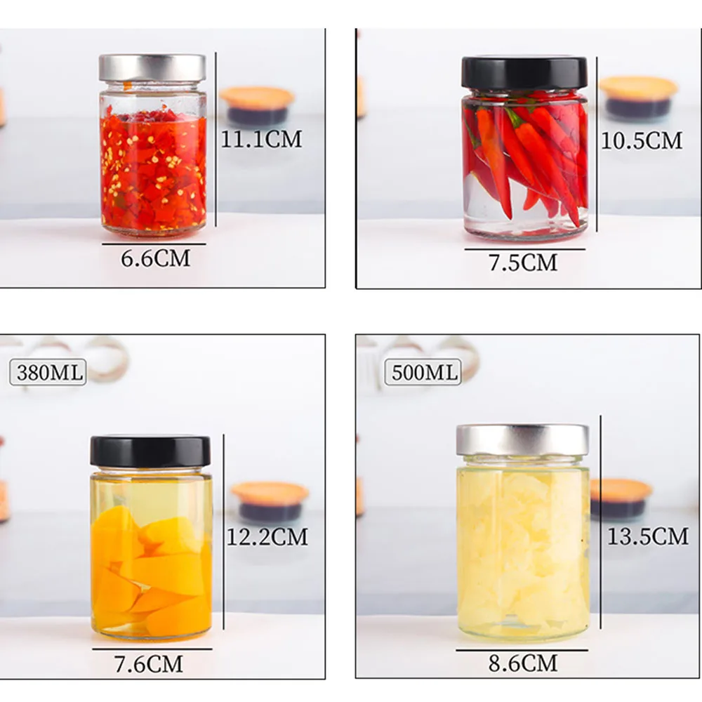 Different Sizes 100ml 150ml 180ml 220ml 280ml 500ml Round clear Food ...