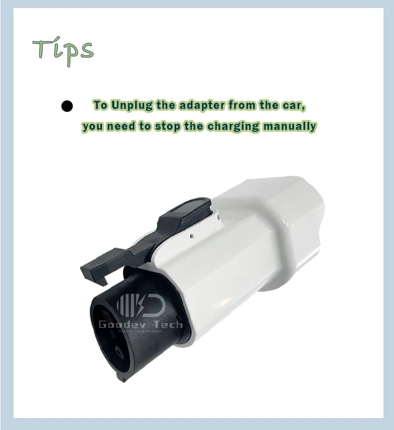 EV Charge Adapter - V2L Vehicle to Load Type 1 for MG Citroen