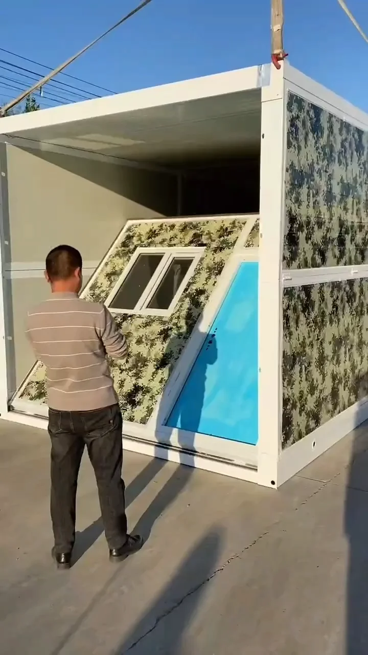 Fast Build 20ft 40ft Prefab Modular Folding Camping Foldable Small Tiny ...