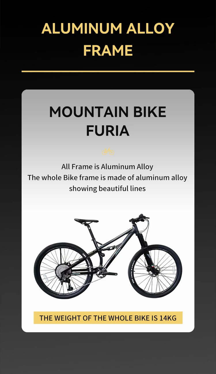 Java FURIA 9S Mountain Bike - Dual Suspension 29 Inch Frame