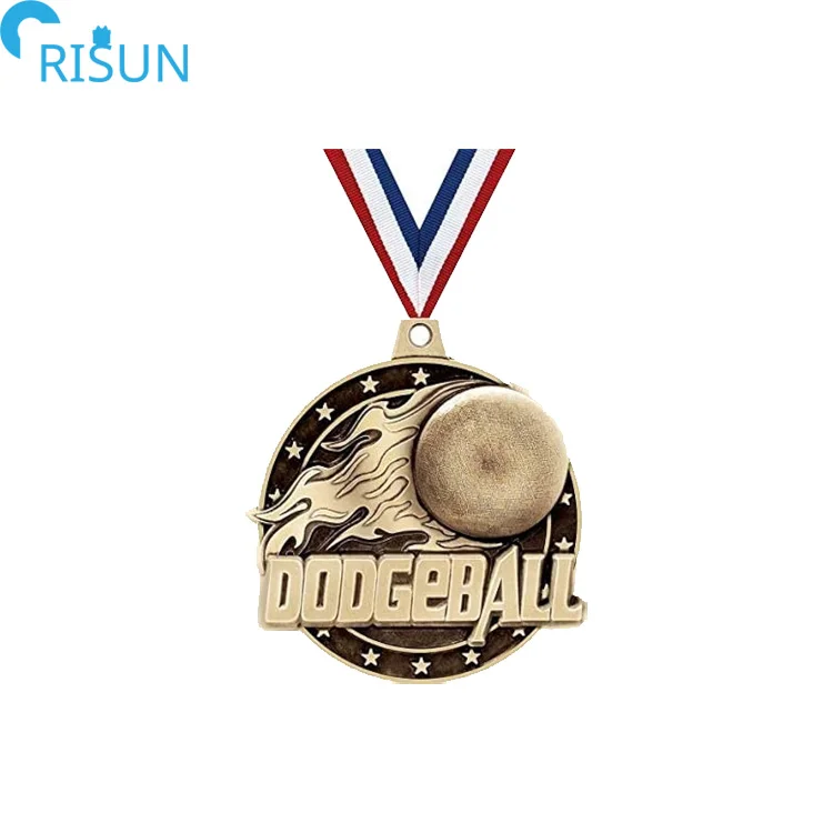 Factory Customized 3d Dodgeball Medals Custom Logo Kids Dodgeball ...