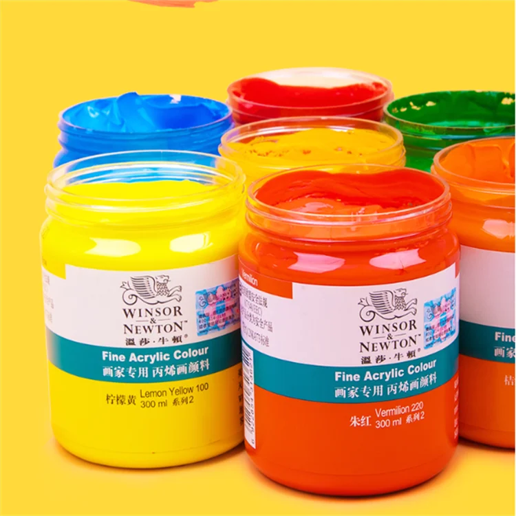 Winsor & Newton 300ml Acrylic Paint Color Acrylic Pigment For Artists ...