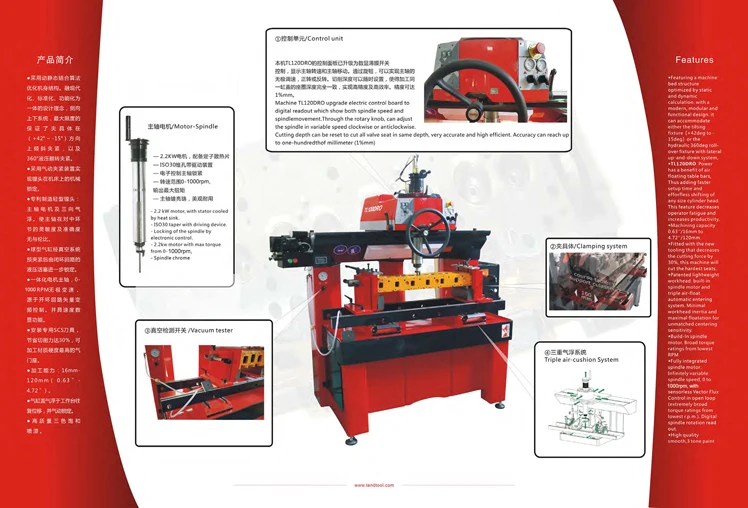 Serdi 4.0 TL120DRO Valve Seat Boring Machine for Engine Repair ...