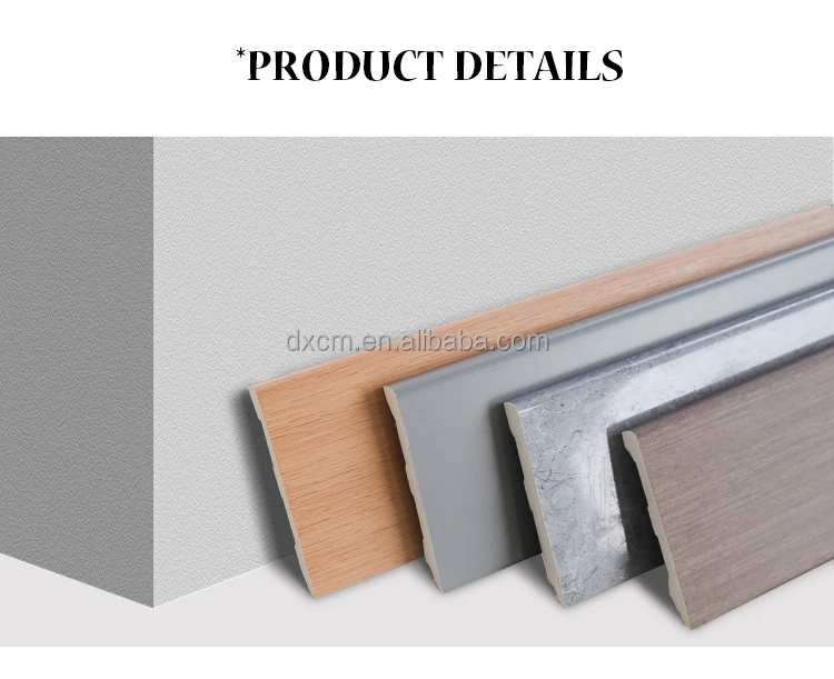 Modern Design Aluminum Profile WPC Skirting Line Board for Hotels