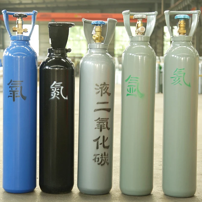 High pressure seamless steel Gas cylinder 8L 10L Argon/oxygen/carbon ...