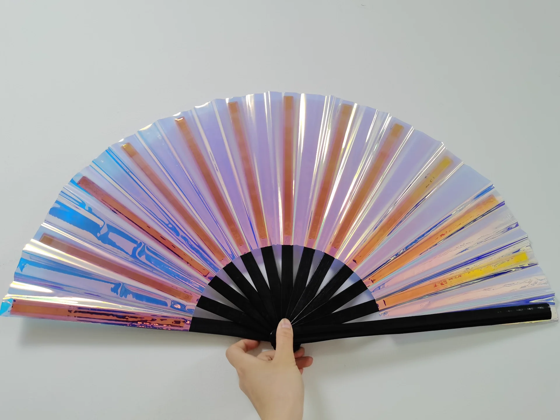 Wooden LED Hand Fan Stage Performance Show Night Party Rave Fan LED ...