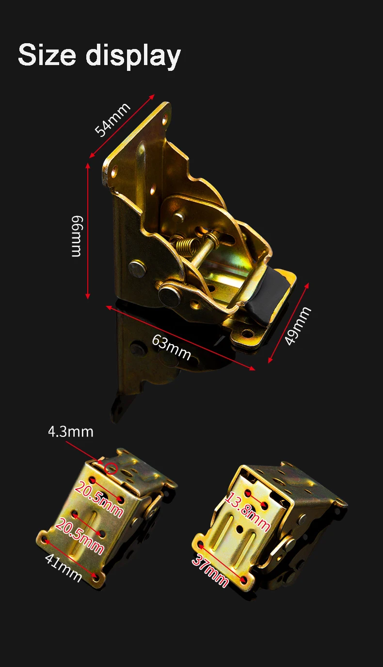 High Quality 90 Degree Iron Hinges for Furniture Stability