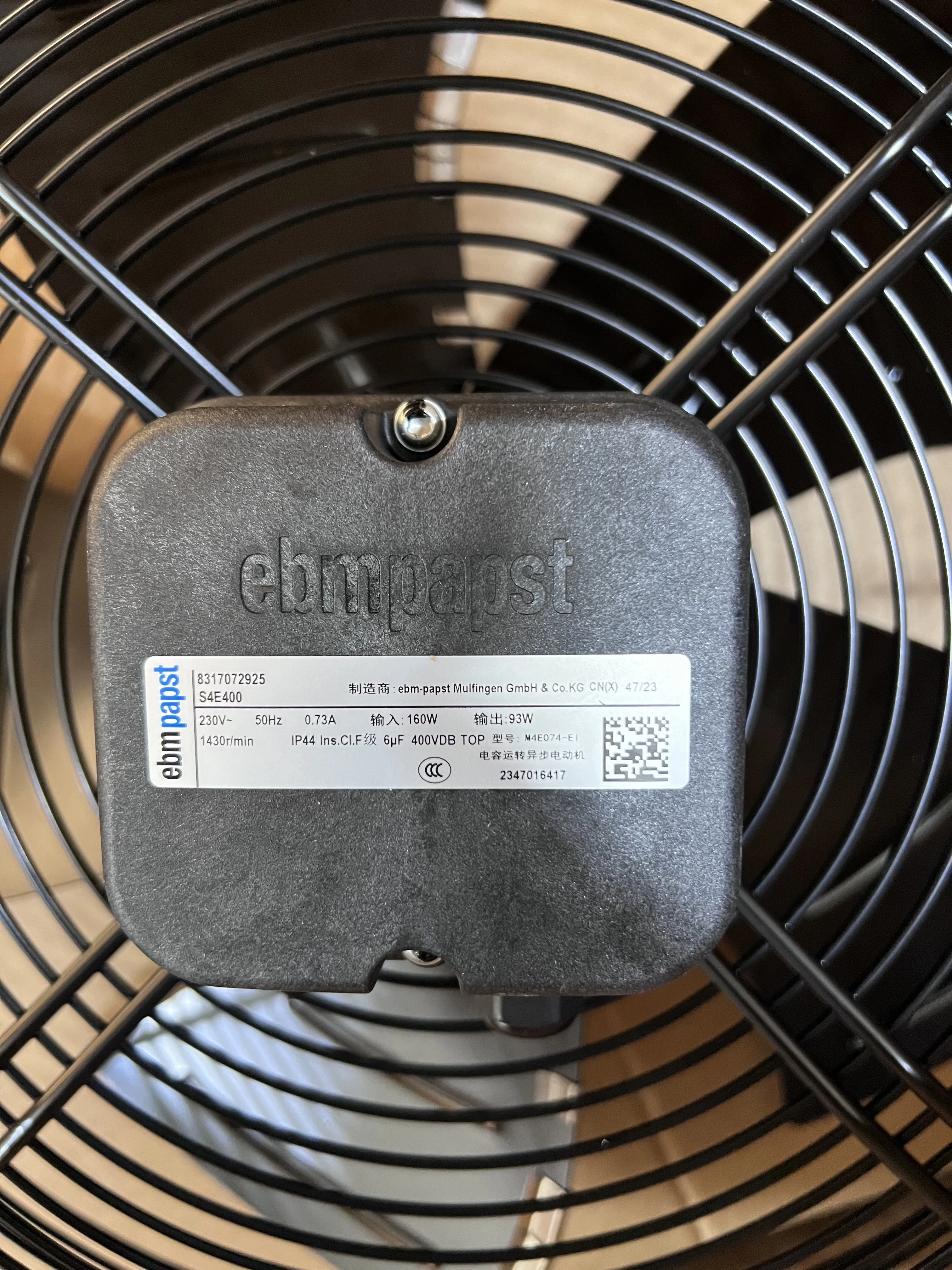 Ebmpapst S4e350 8317072923 230v 1400rpm 350mm Ip54 Cold Storage ...