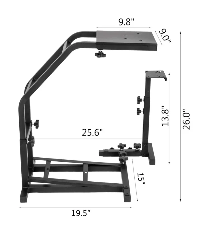 High Quality Car Simulator Driving Racing Wheel Stand Adjustable For ...