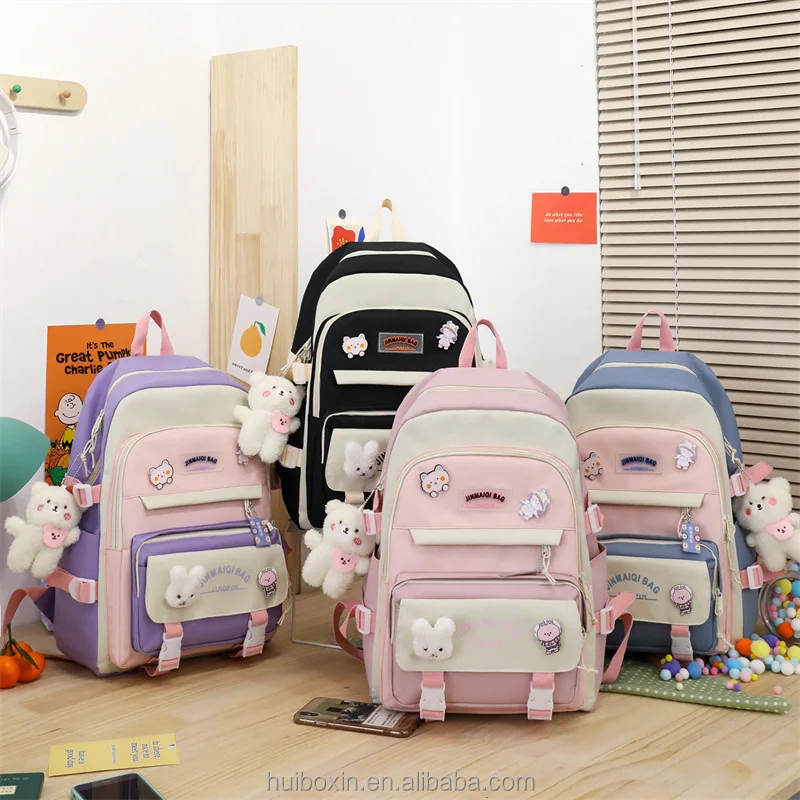 Value Set 5-piece-set Shoulder Bag Pencil Bag Backpack Junior High ...