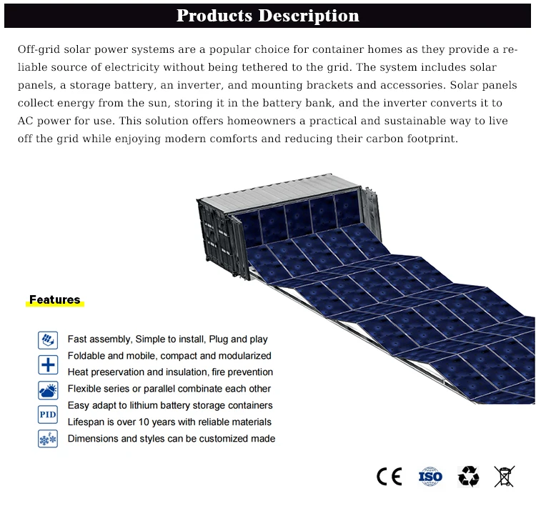 MEOX Foldable Solar Array Containers - Efficient Energy Storage