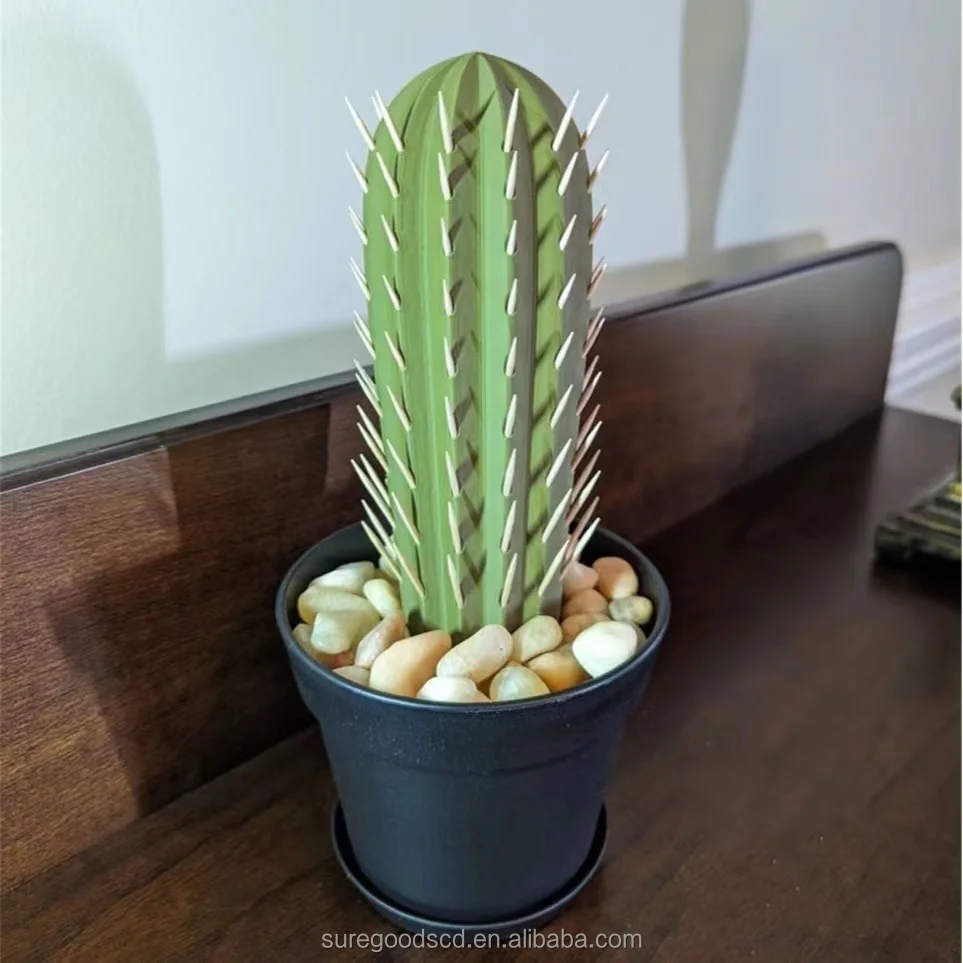 3D Printed Cactus Simulation Toothpick Box Novel & Creative Home ...
