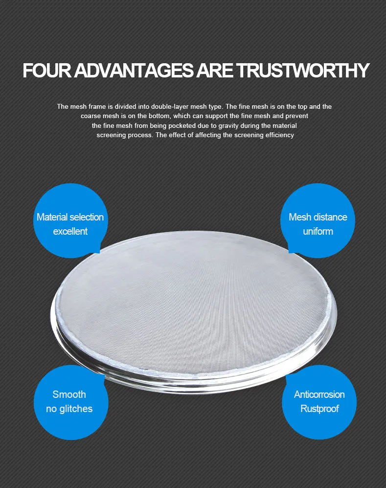 Spare Parts Stainless Steel Wire Mesh Screen Frame For Vibrating Screen ...