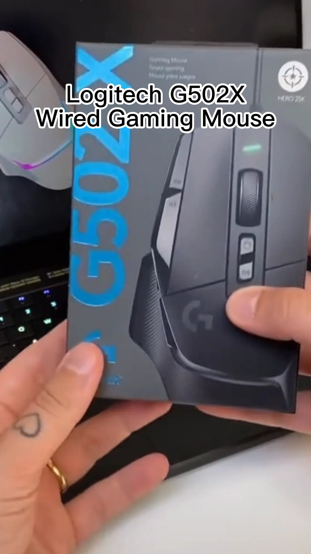 Original For Logitech G502 Sticker Led Wired Glowing Gaming Mouse ...