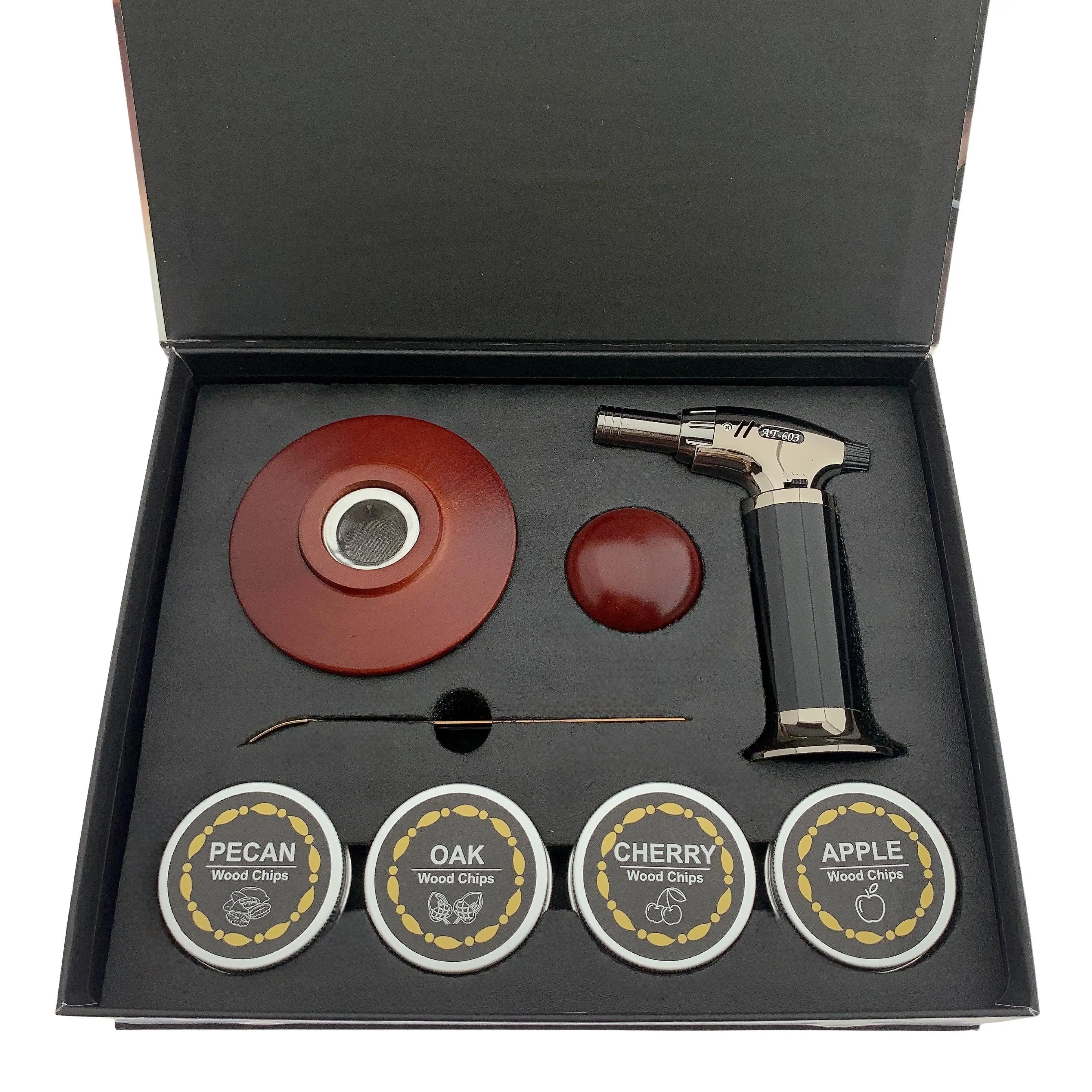 Luxury Wooden Cocktail Smoker Kit Handmade Cocktail Chimney Smoker With ...
