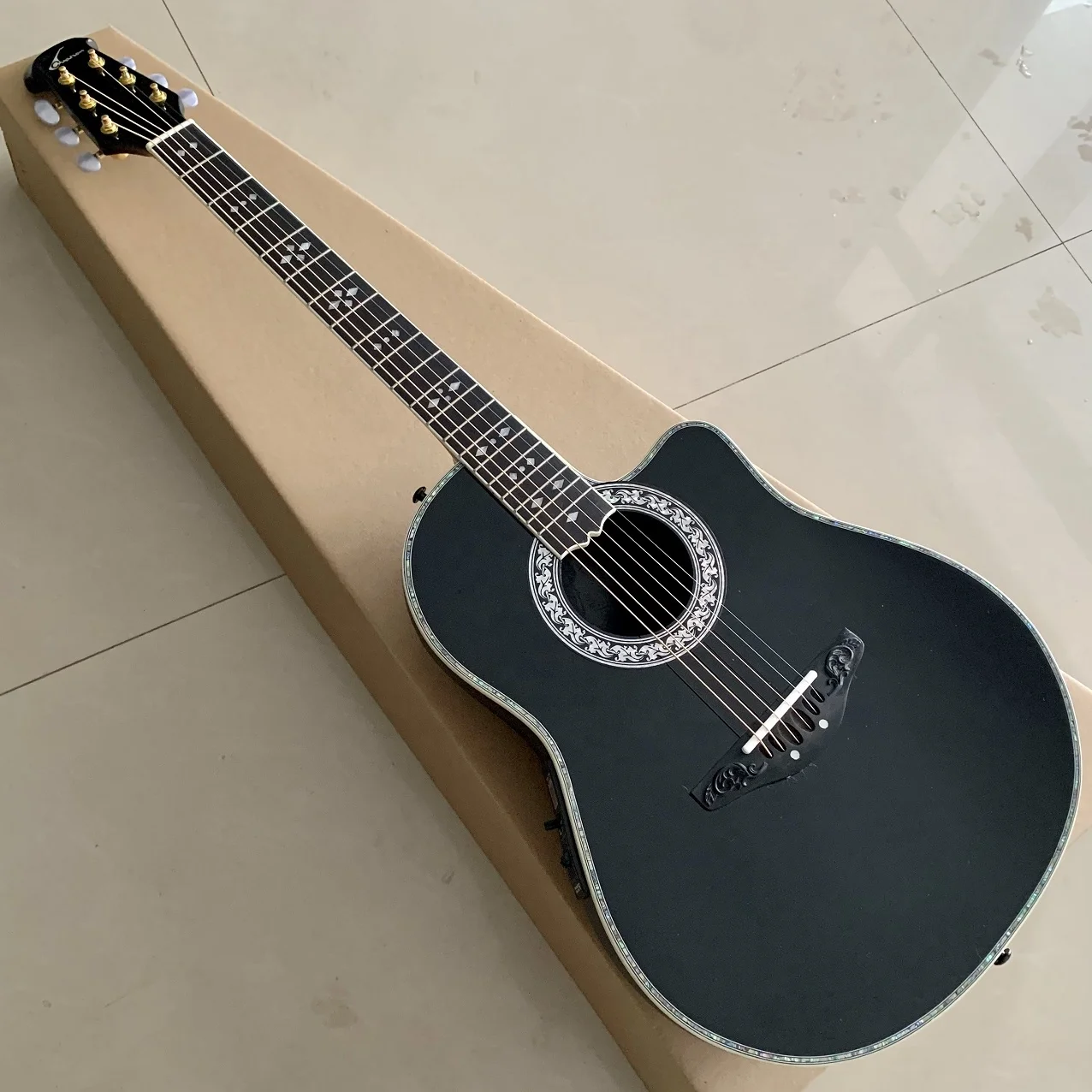 Acki Full Solid Wood Guitar Musical Instruments Electroacoustic Guitar ...