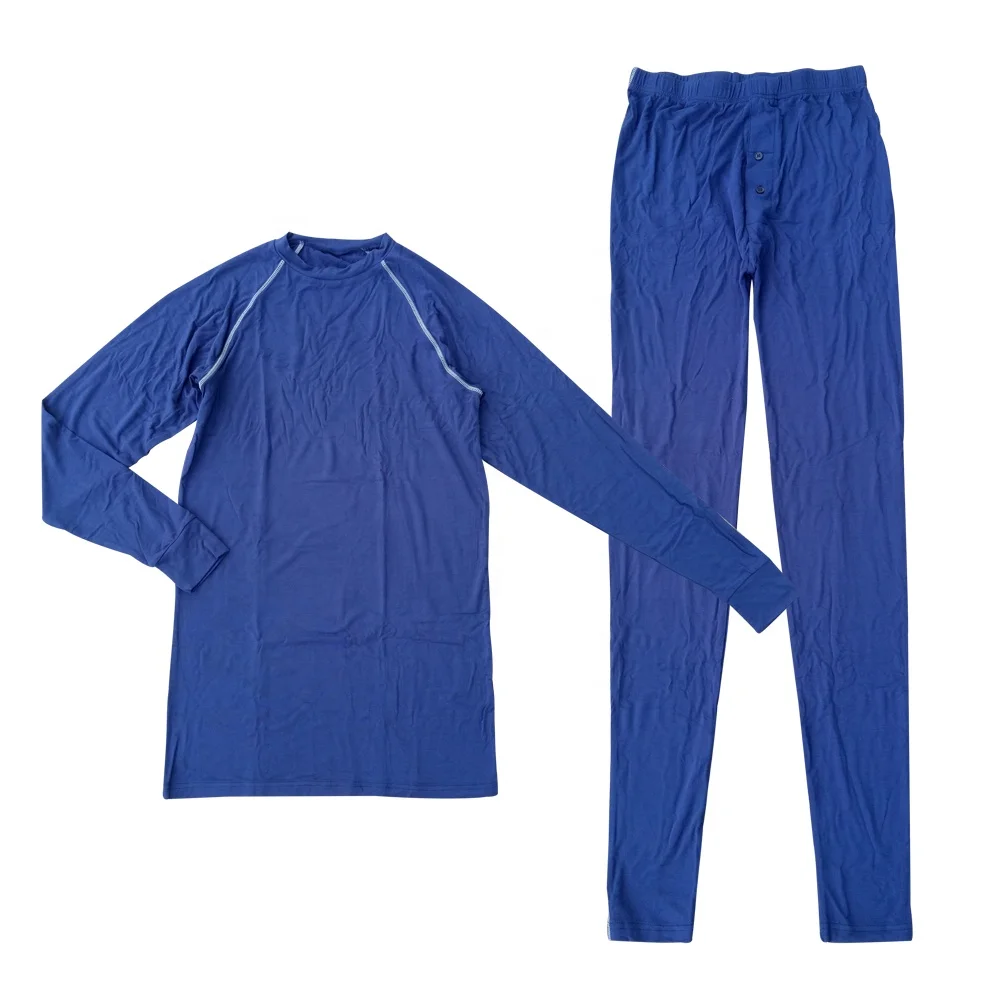 Men Underwear Custom Men Sleepwear Bamboo Long Sleeve Base Layer - Buy ...