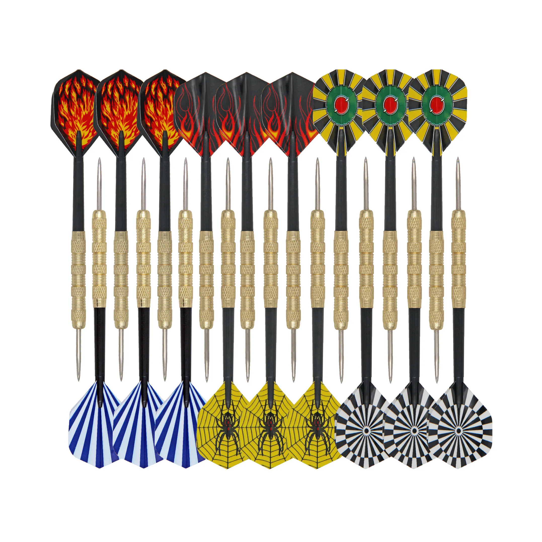 Multiple Styles Darts Flights Free Combination14g Brass Iron Dart Set ...