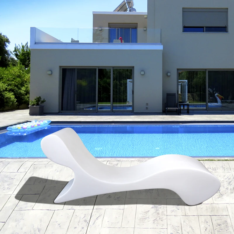 Luxury Swimming Pool Lounge Chair Pe Ledge Chair For Resort Villa In ...