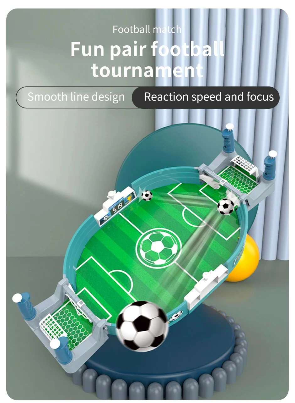 Mini Indoor Desktop Sports Table - Fun Pinball & Foosball