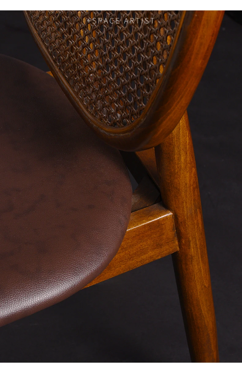 Indoor Japan Style Vintage Rattan Chair - Modern Comfort