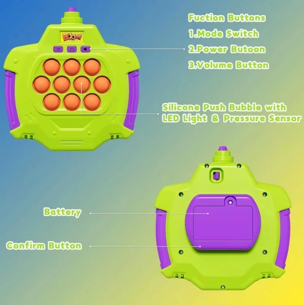 Hot Sell Handheld Puzzle Squeeze Poppet Challenges Fast Quick Push Pop ...