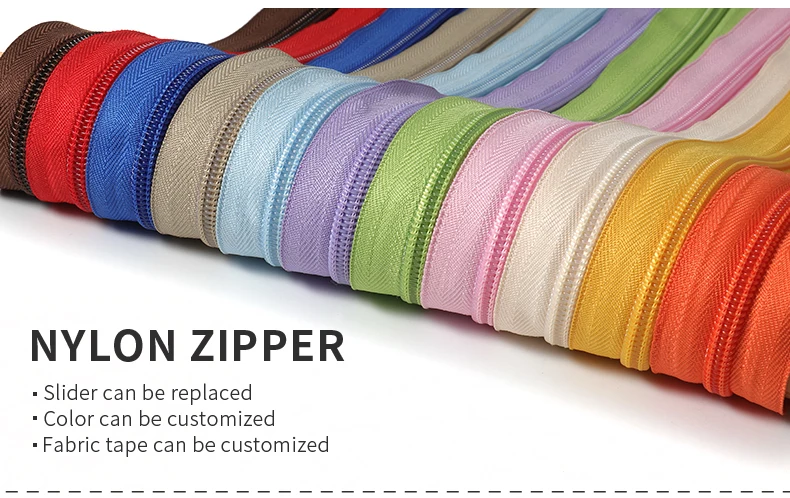 OCO Garment Zipper New Style Fashion Trims 5# Nylon Zippers Custom Tape ...