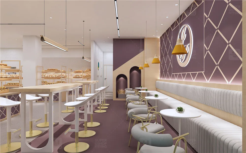 Custom Sweets Cafe Shop Furniture - Solid Marble Counter