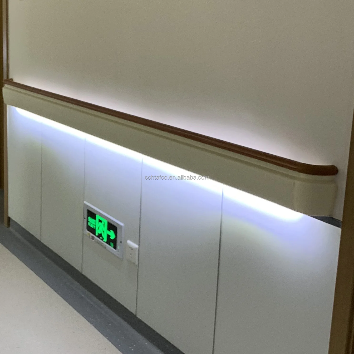 Hospital Corridor Soft Pvc Handrail With Led Light - Buy Soft Pvc ...